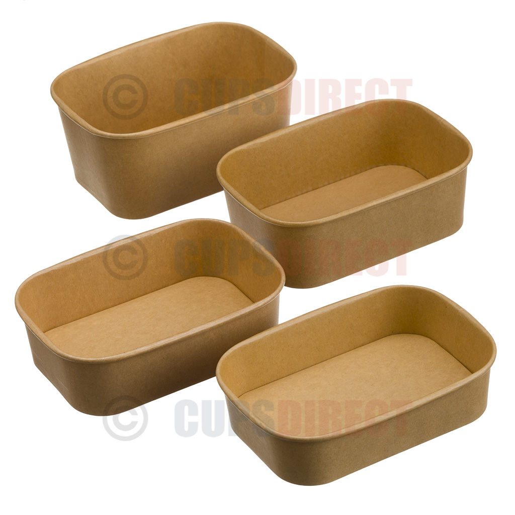 Kraft Rectangular Paper Bento Boxes, Stagione Microwavable Food Tray ...