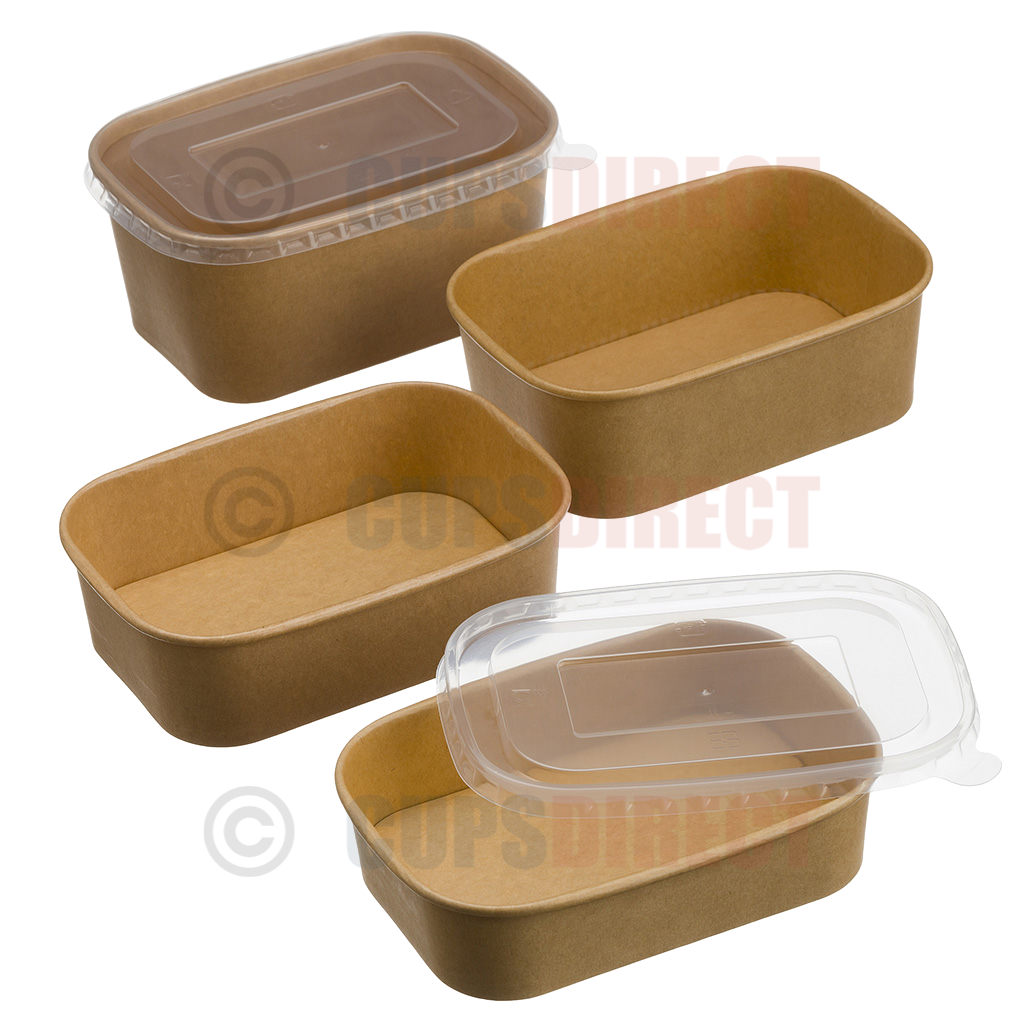 Kraft Rectangular Paper Bento Boxes, Stagione Microwavable Food Tray ...