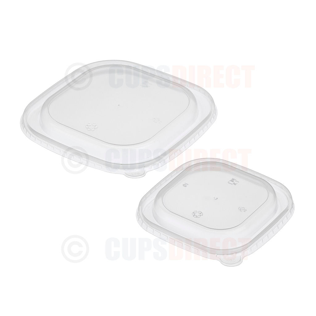 Square PP Lids for Square Bowl Rangex. PP Microwavable. | CupsDirect