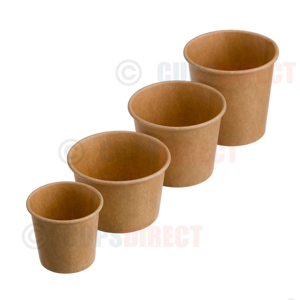 Kraft Paper Portion Pot Range, Sauce Pots - Container 1oz 2oz 4oz ...