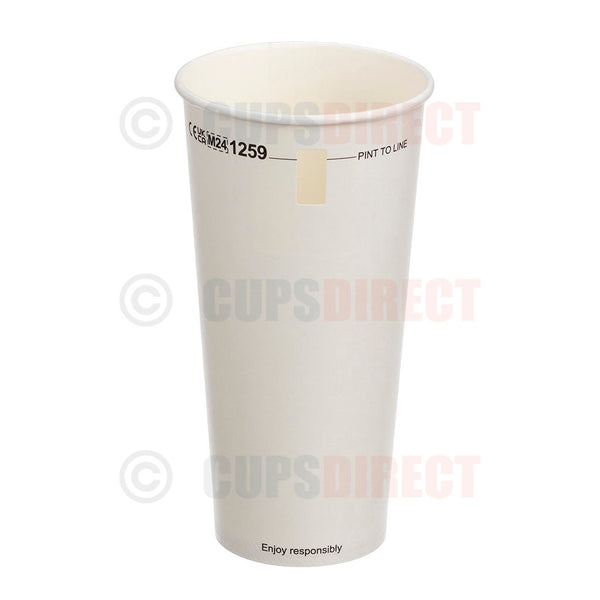 Windowed UKCA CE Paper Beer Cups, Pint + Half Pint Aqueous Lined ...