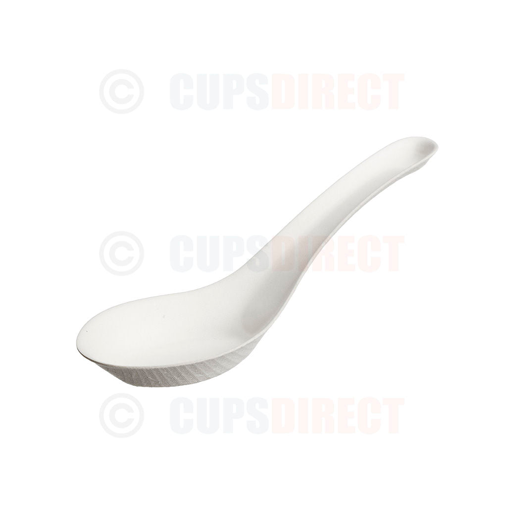 1000x Ramen Soup Spoon - Bagasse Plant Fibre Cutlery – CupsDirect