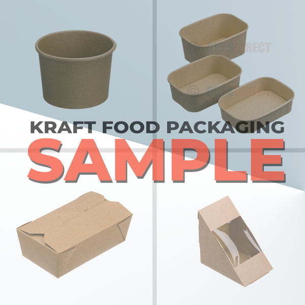 Kraft Food Packaging Samples | CupsDirect