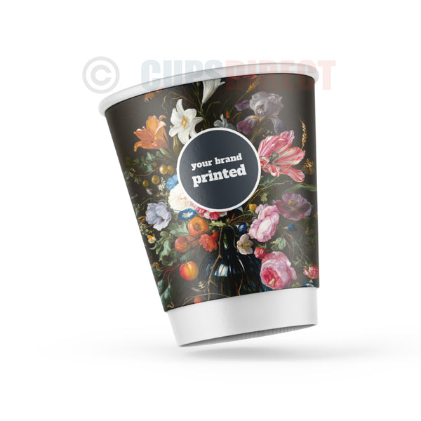 8oz Custom Print Paper Cups, Double Wall - Bespoke ♻️Aqueous | CupsDirect