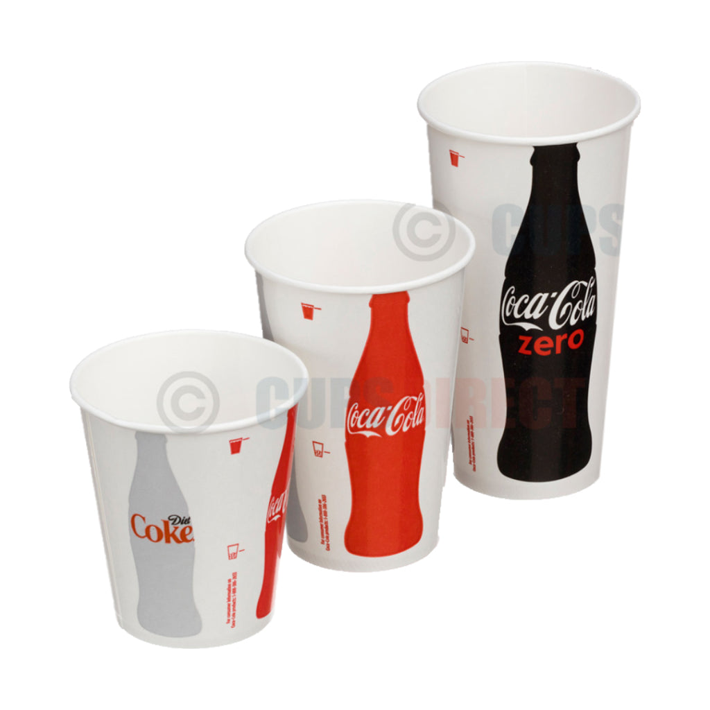 Paper Cold Drink Cups "Iconic Range" for Coca-Cola and Soda -Coke Cups ...