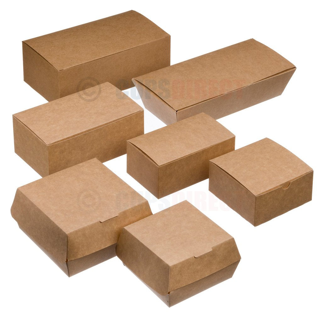 Compostable Kraft Clamshells & Meal Boxes, Recyclable Food Packaging ...