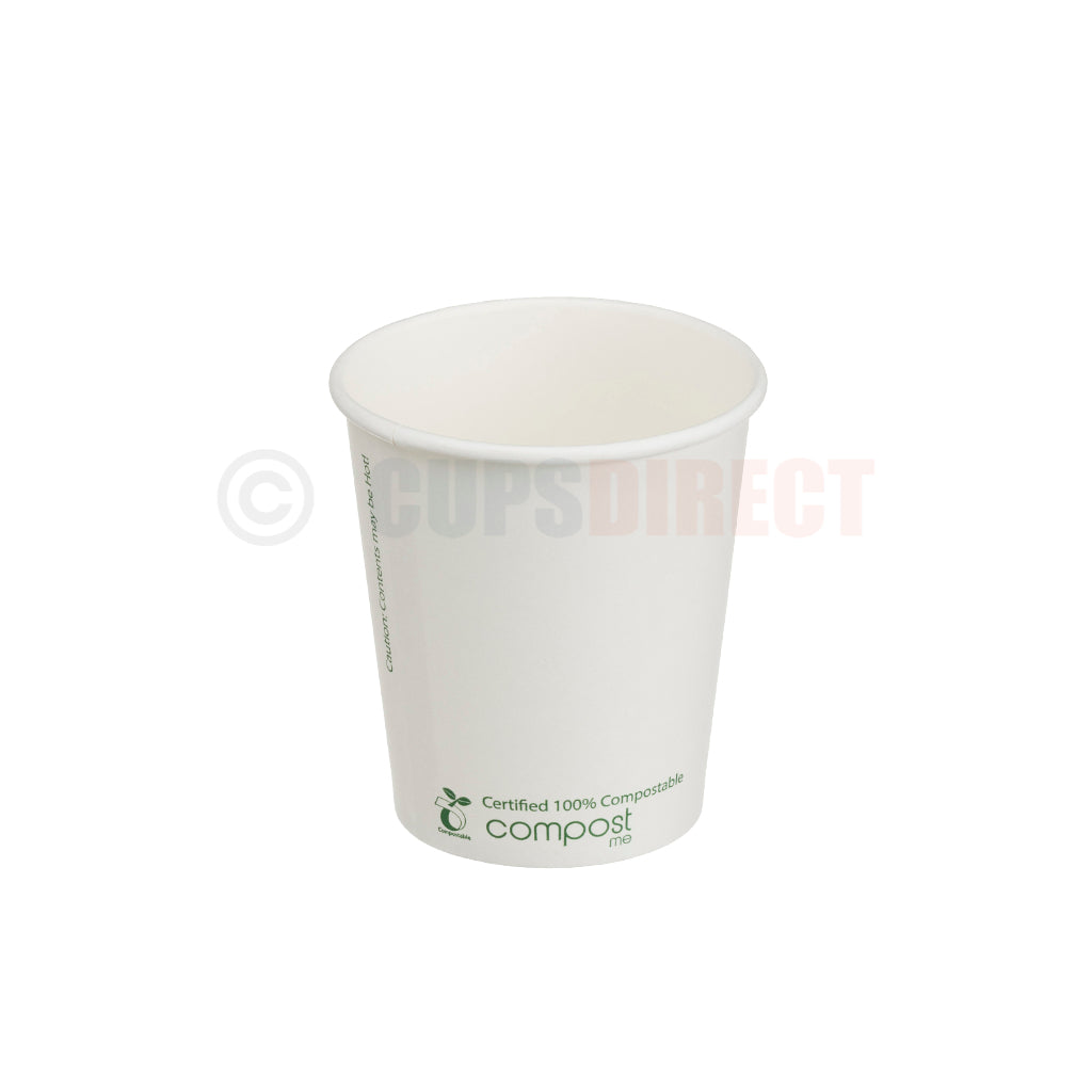 7oz Recyclable Single Wall Paper Water Cup | Mainstream Compostable AQ ...