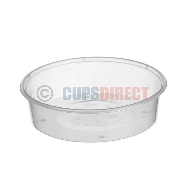 Clear Round Microwavable Plastic Deli and Lid Range - Combo Pots ...