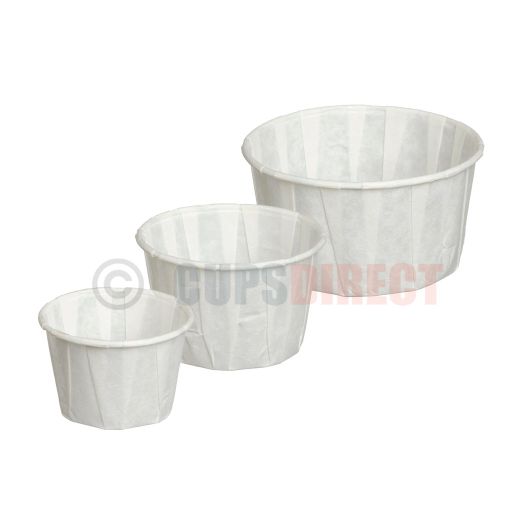 Paper Souffle Portion Pots | 1oz–4oz Recyclable Sauce Cups